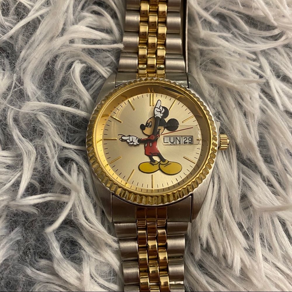 Silver And Gold Mickey Mouse Watch - Gem